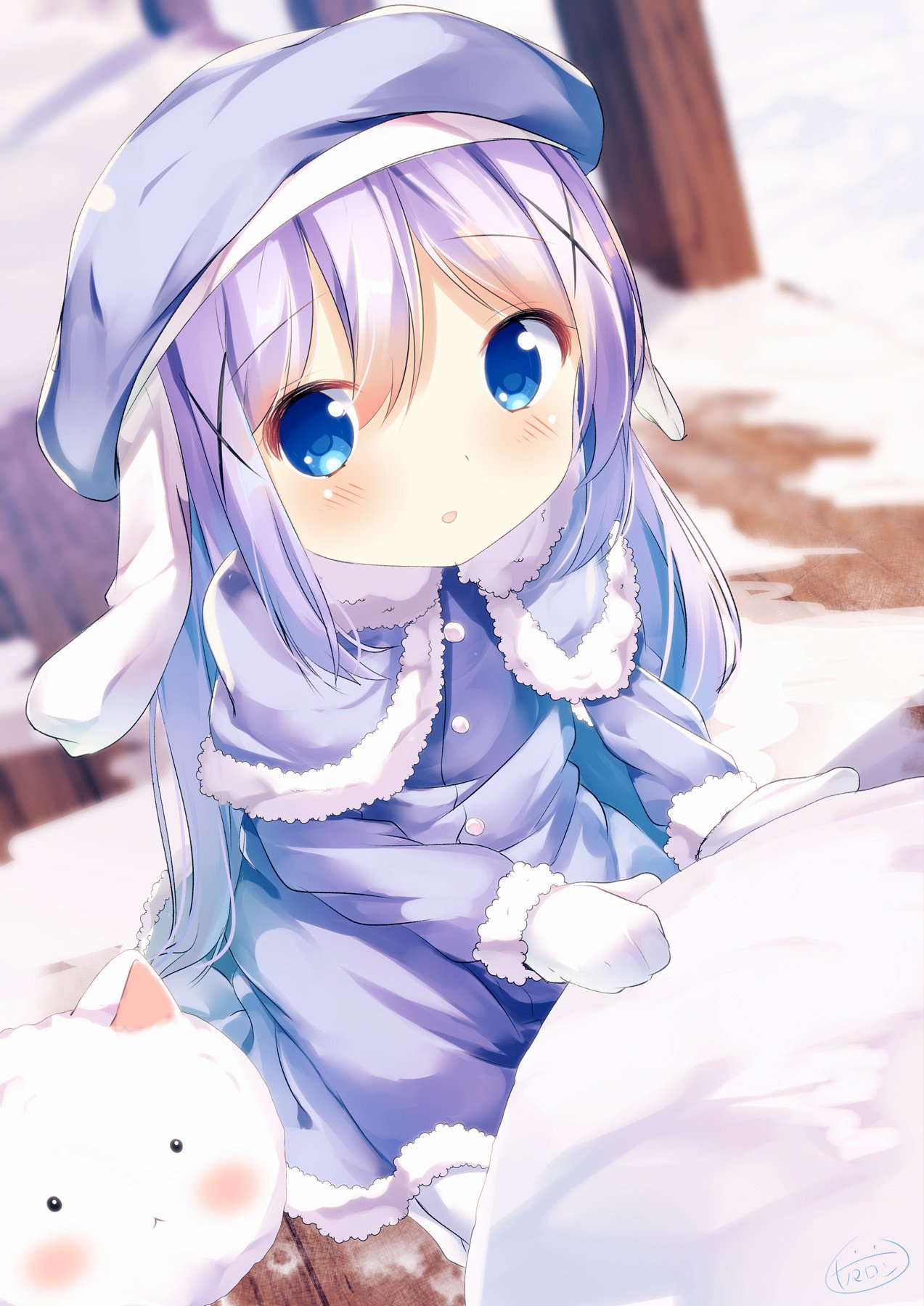 "Do you want to make a snowman together?" [GochiUsa] : r/awwnime