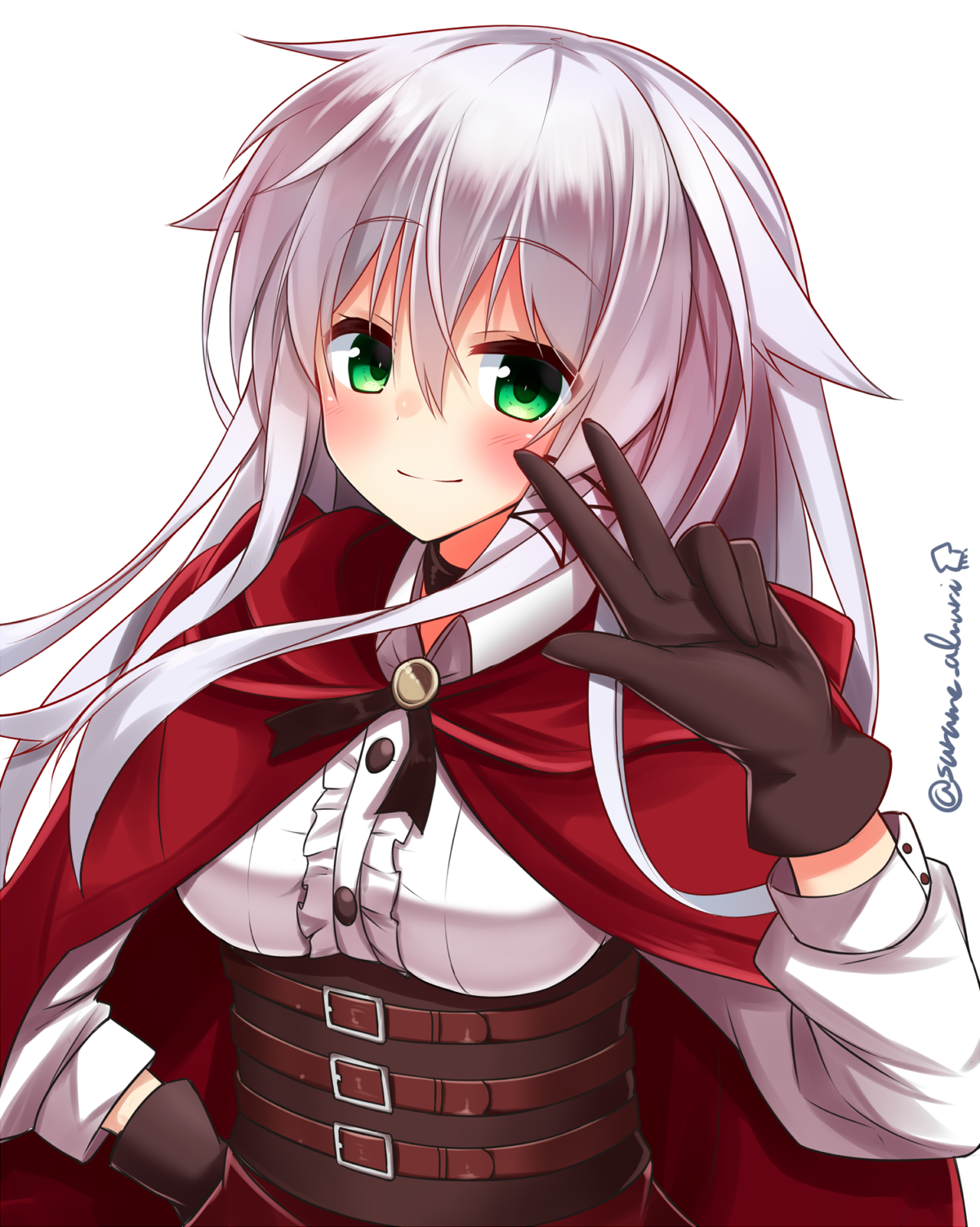 Peace sign [Original] : r/awwnime