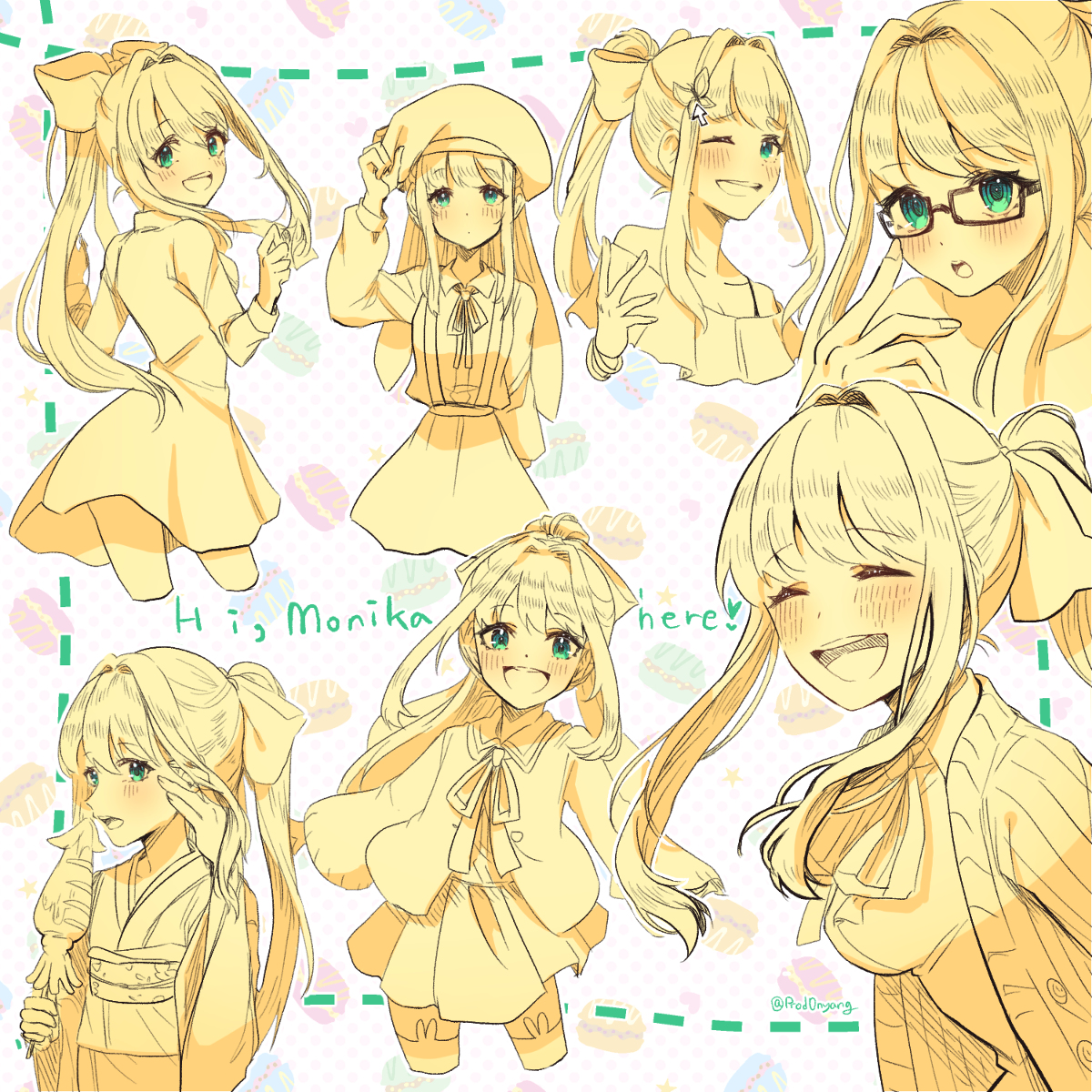 Hi, Monika Here~ [Doki Doki Literature Club] : r/awwnime