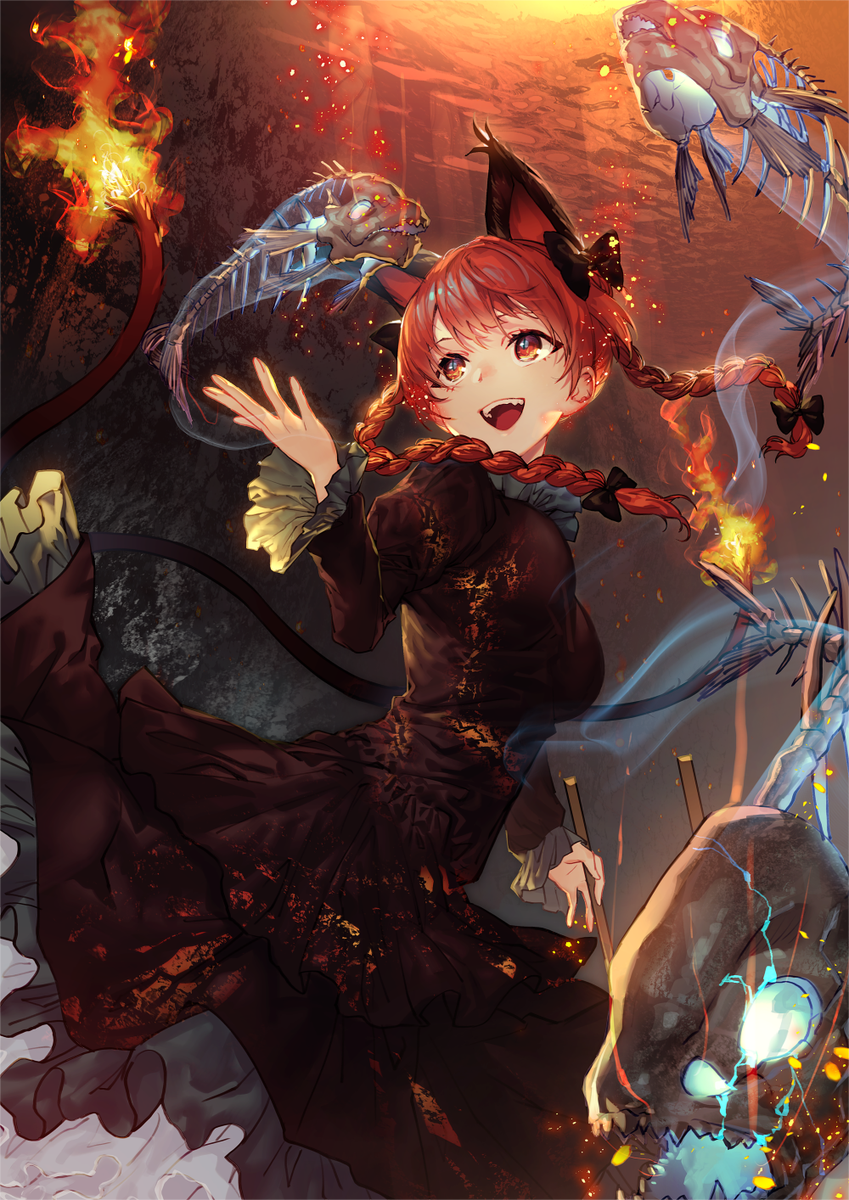 The Beautiful Sea of Fire [Touhou] : r/awwnime
