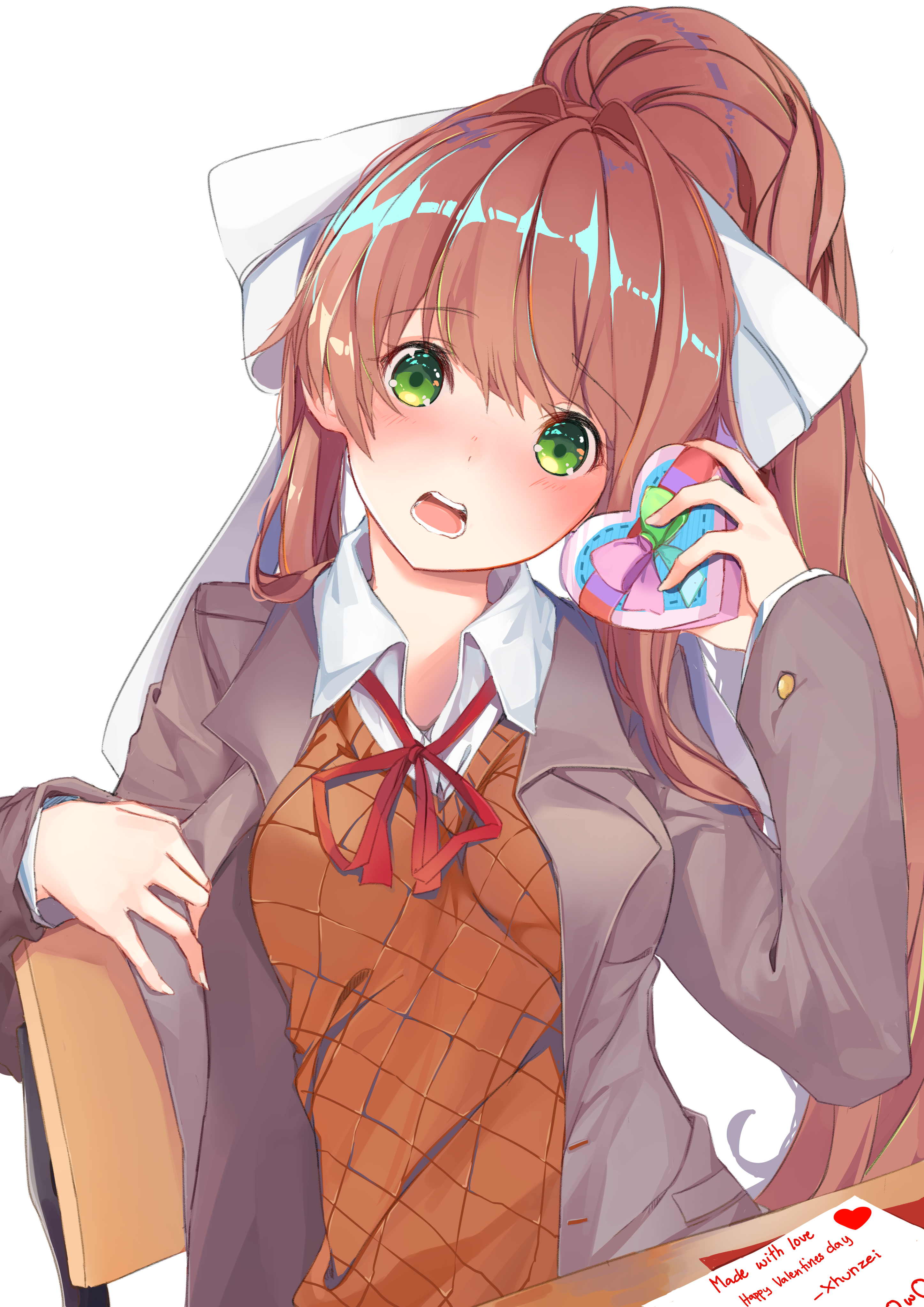 Blushing Monika [Doki Doki Literature Club] : r/awwnime
