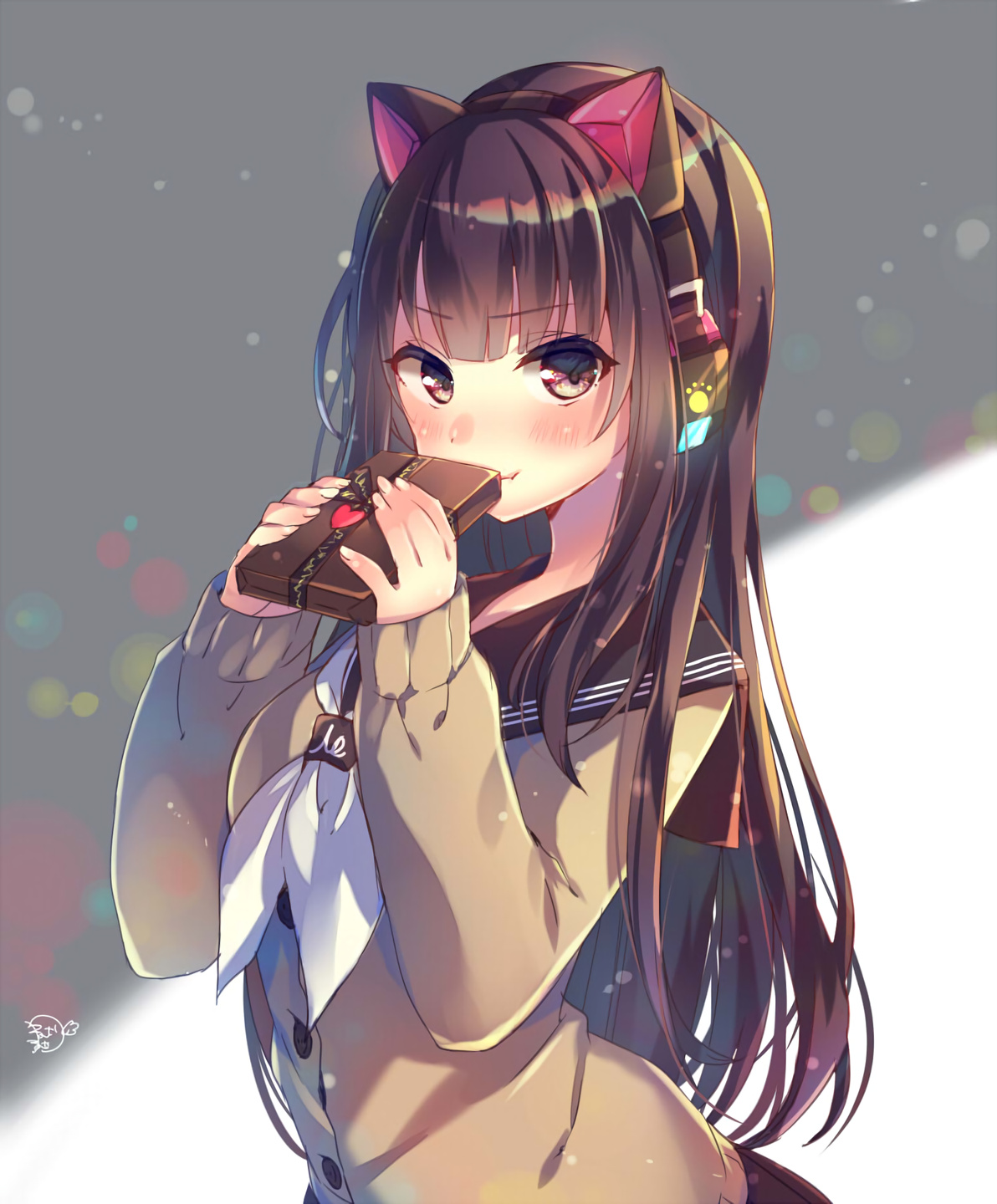 Nekomimi choco [Original] : r/awwnime