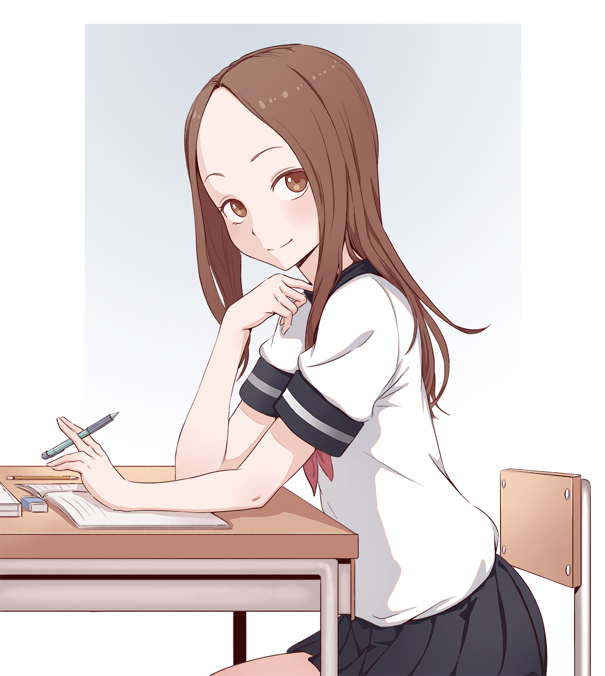 Forehead. [Karakai Jouzu no Takagi-san] : r/awwnime