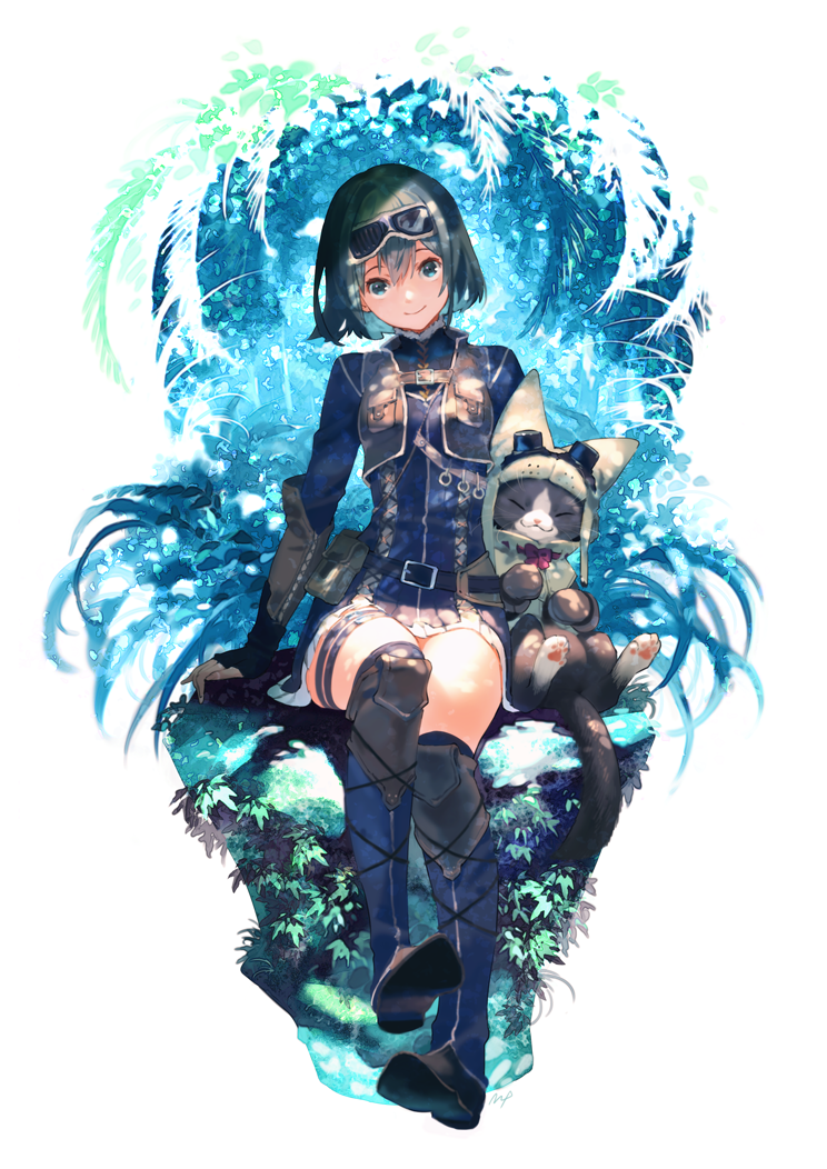A moment's rest [Monster Hunter World] : r/awwnime