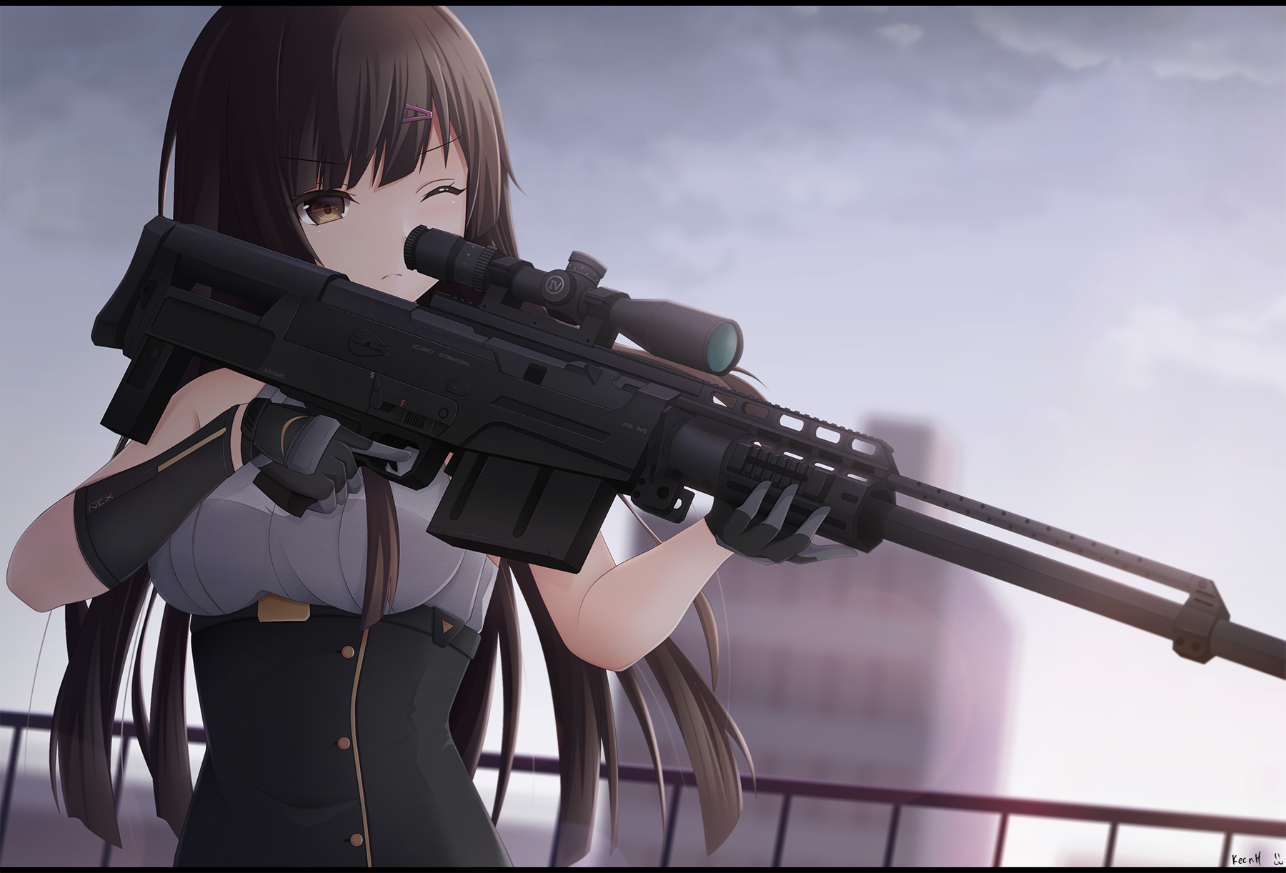 Taking aim [Original] : r/Gunime