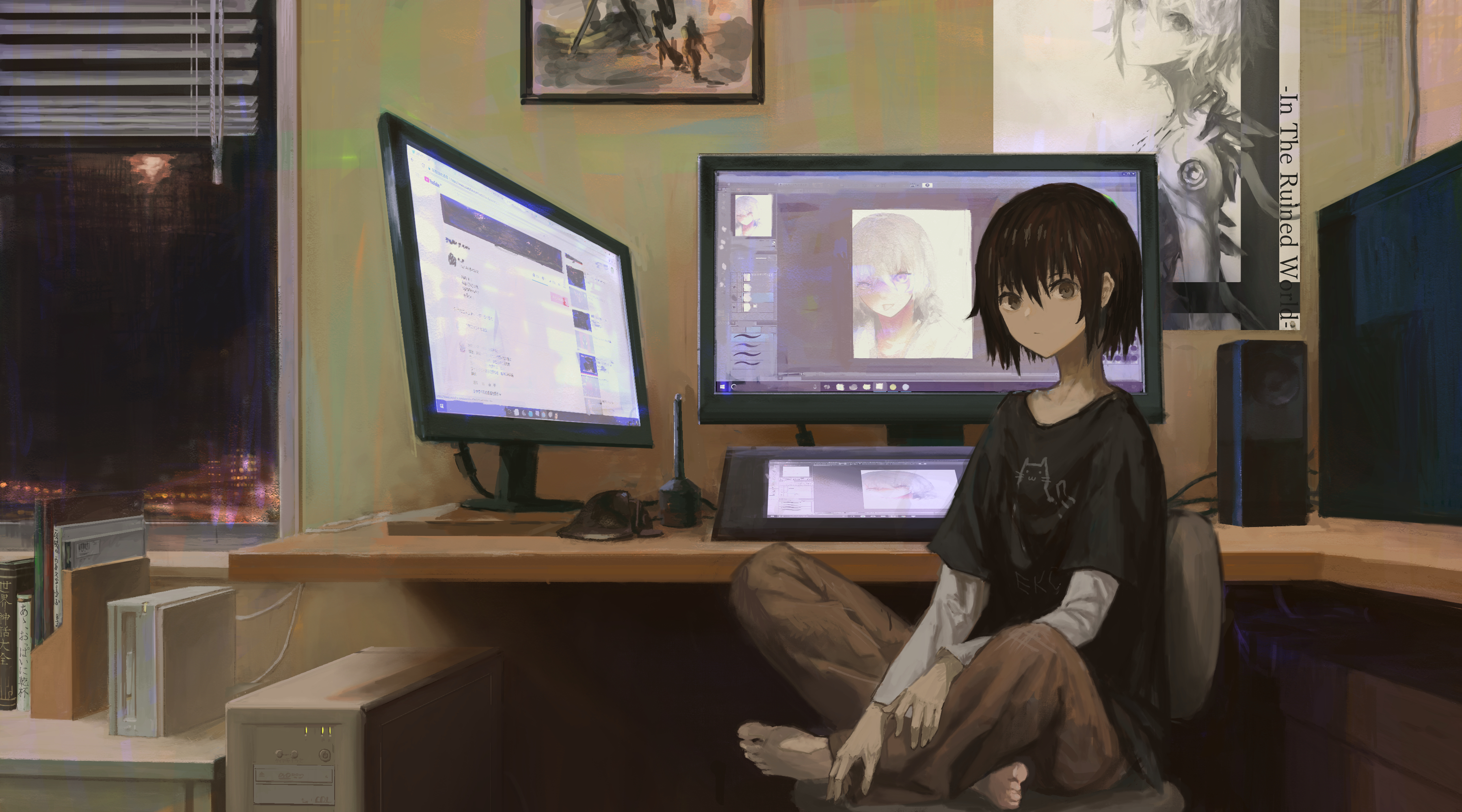 Digital Artist's Workspace [Original] : r/Moescape