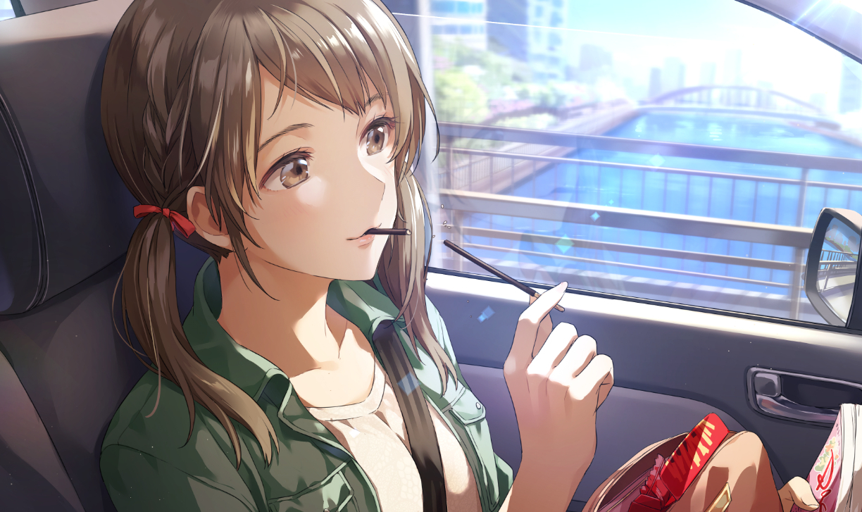 Cute passenger [Original] : r/awwnime