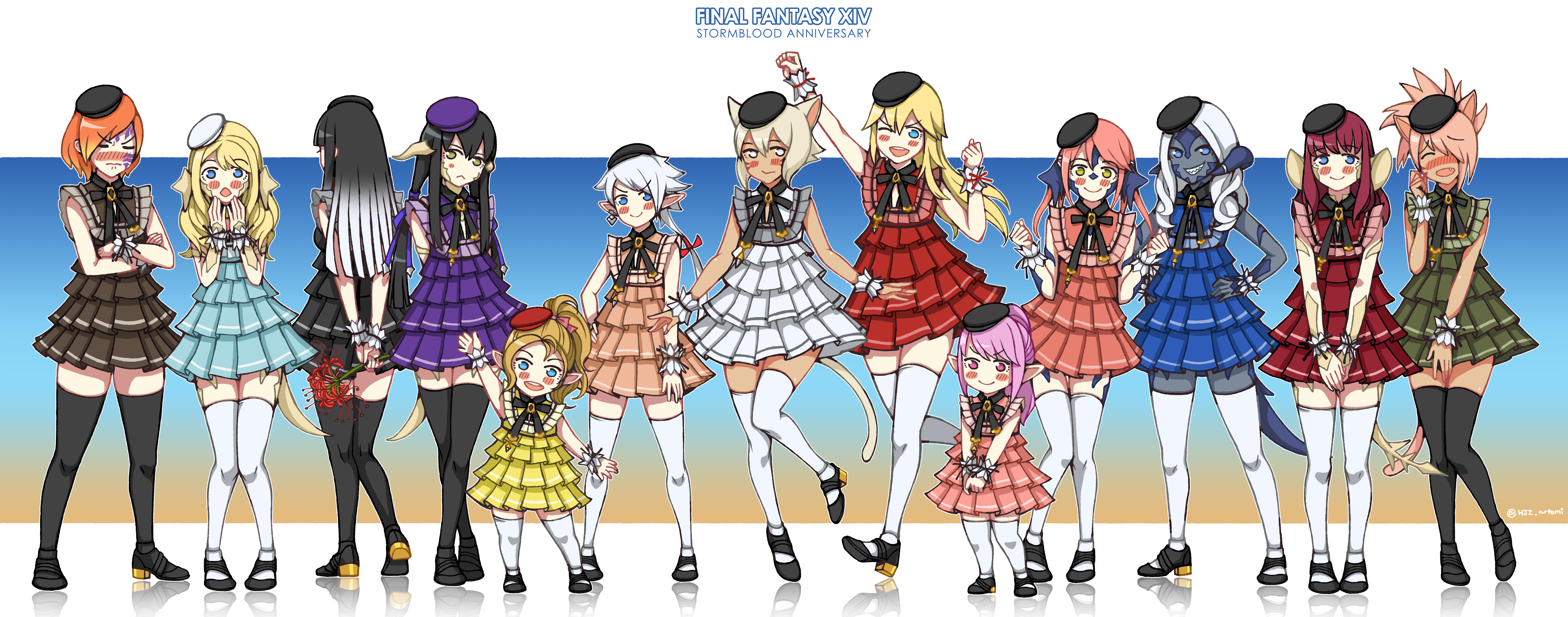 Quaintrelle's Ruffled Dresses [Final Fantasy 14] : r/ZettaiRyouiki