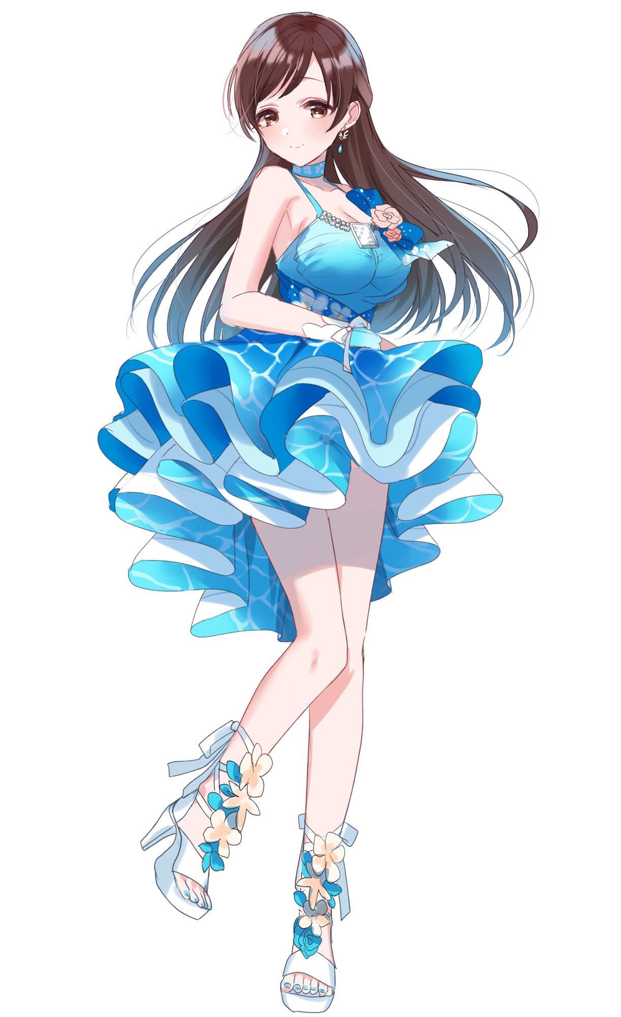 Blue dress [Idolmaster] : r/awwnime