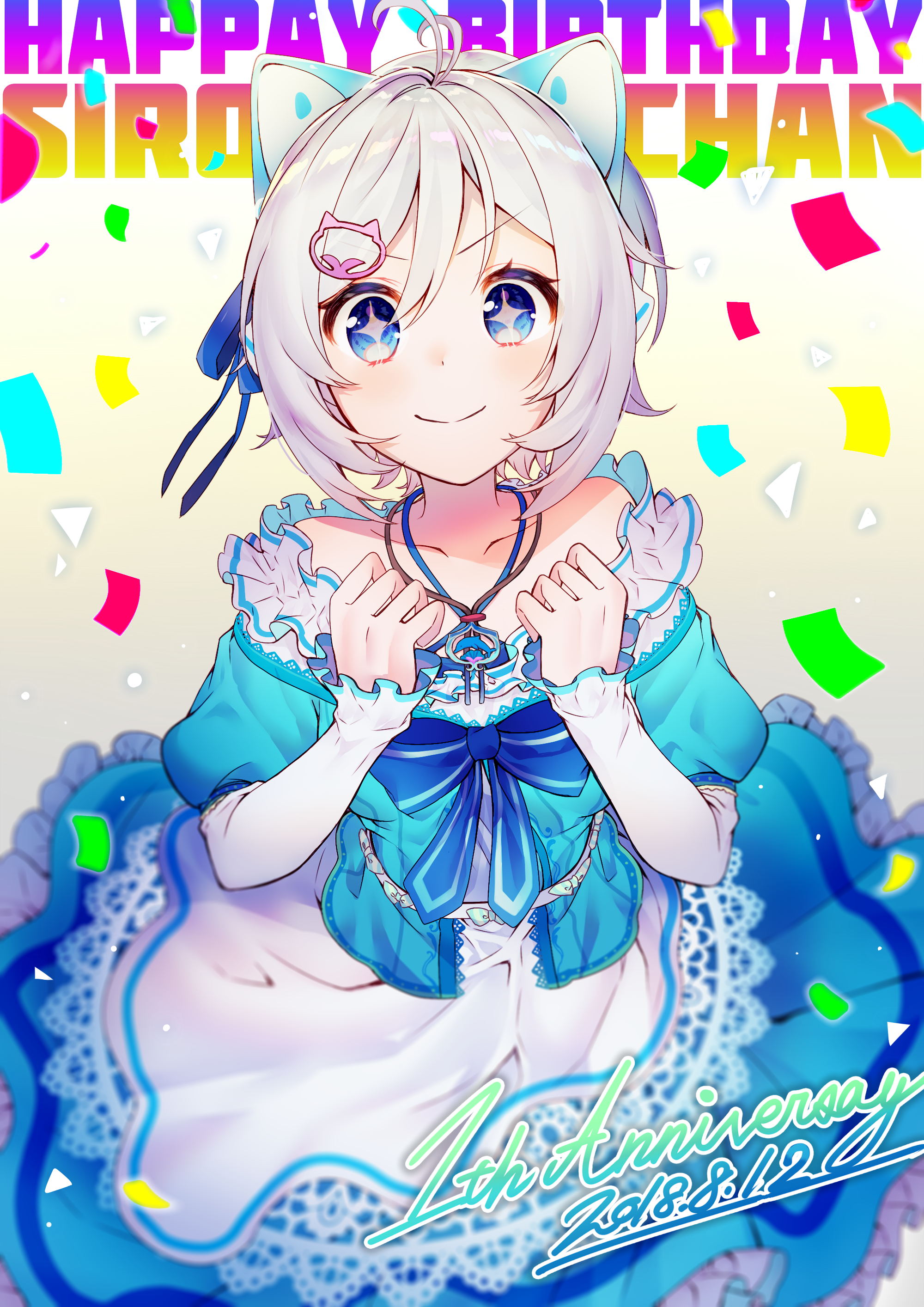 Happy birthday, Shiro! [Virtual YouTuber] : r/awwnime