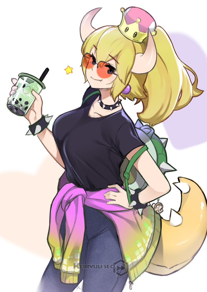 Casual Bowsette [Super Mario Bros] : r/awwnime