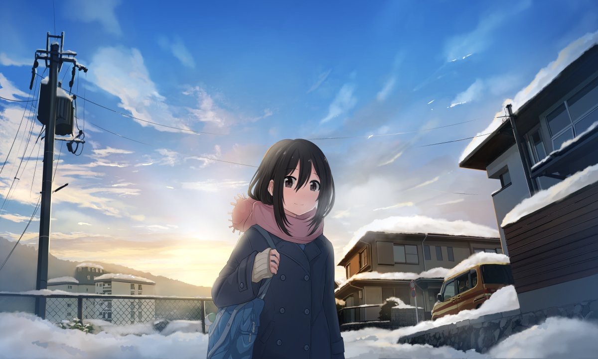 A chilly morning. [Original] : r/awwnime