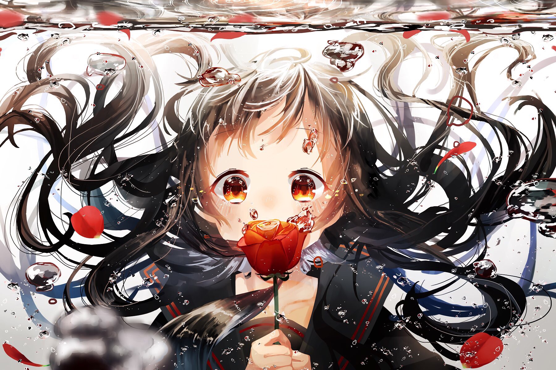 Underwater [Original] : r/awwnime