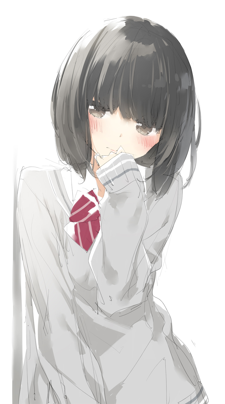 Blushing [Original] : r/awwnime