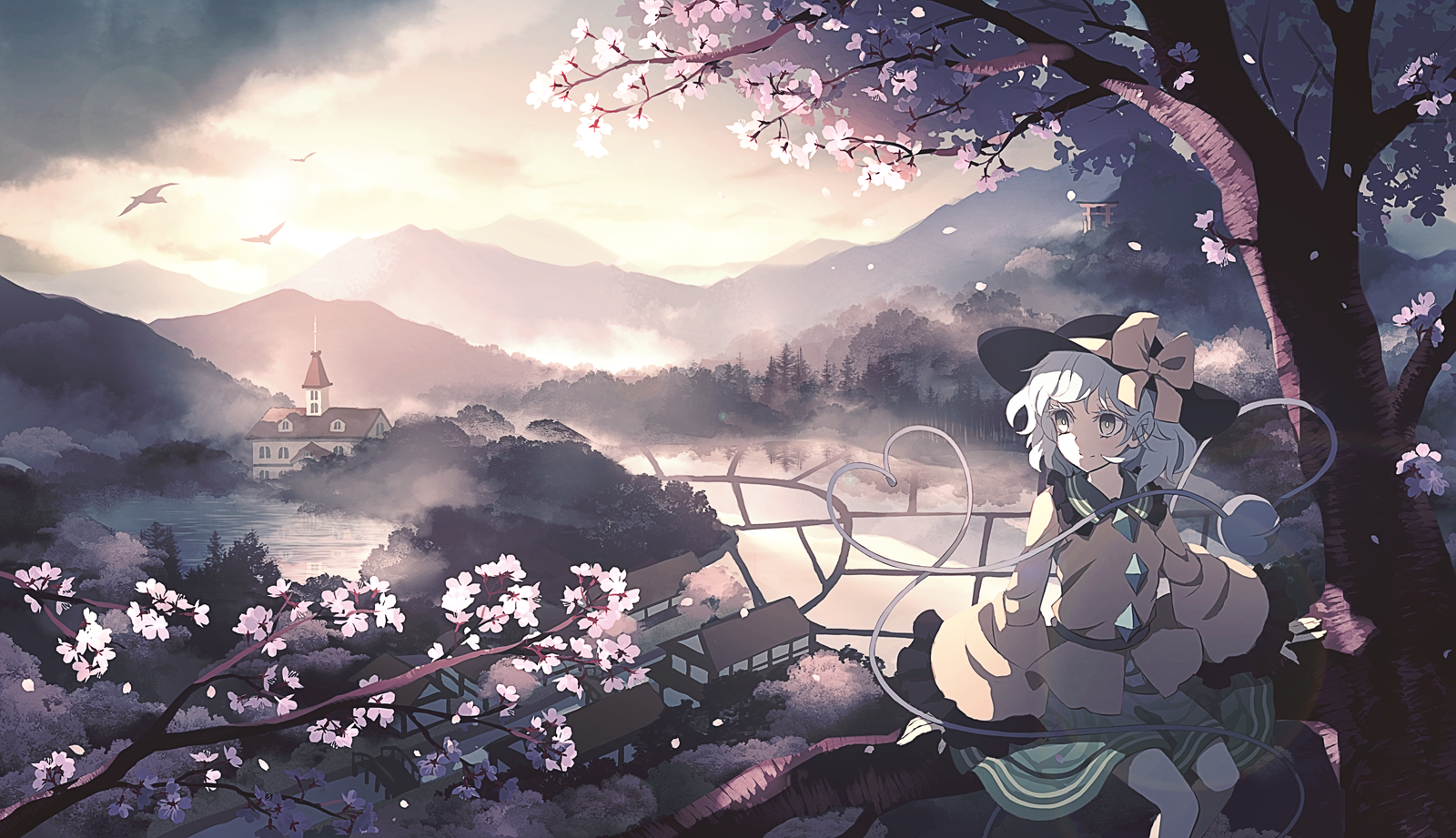 Spring mountain scenery [Touhou Project] : r/Moescape