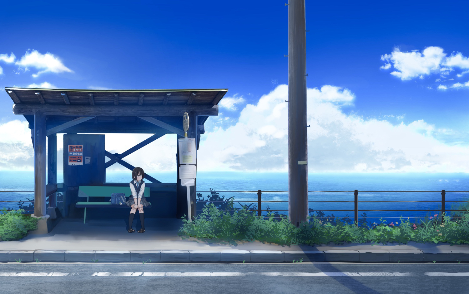 bus stop [Original] : r/Moescape