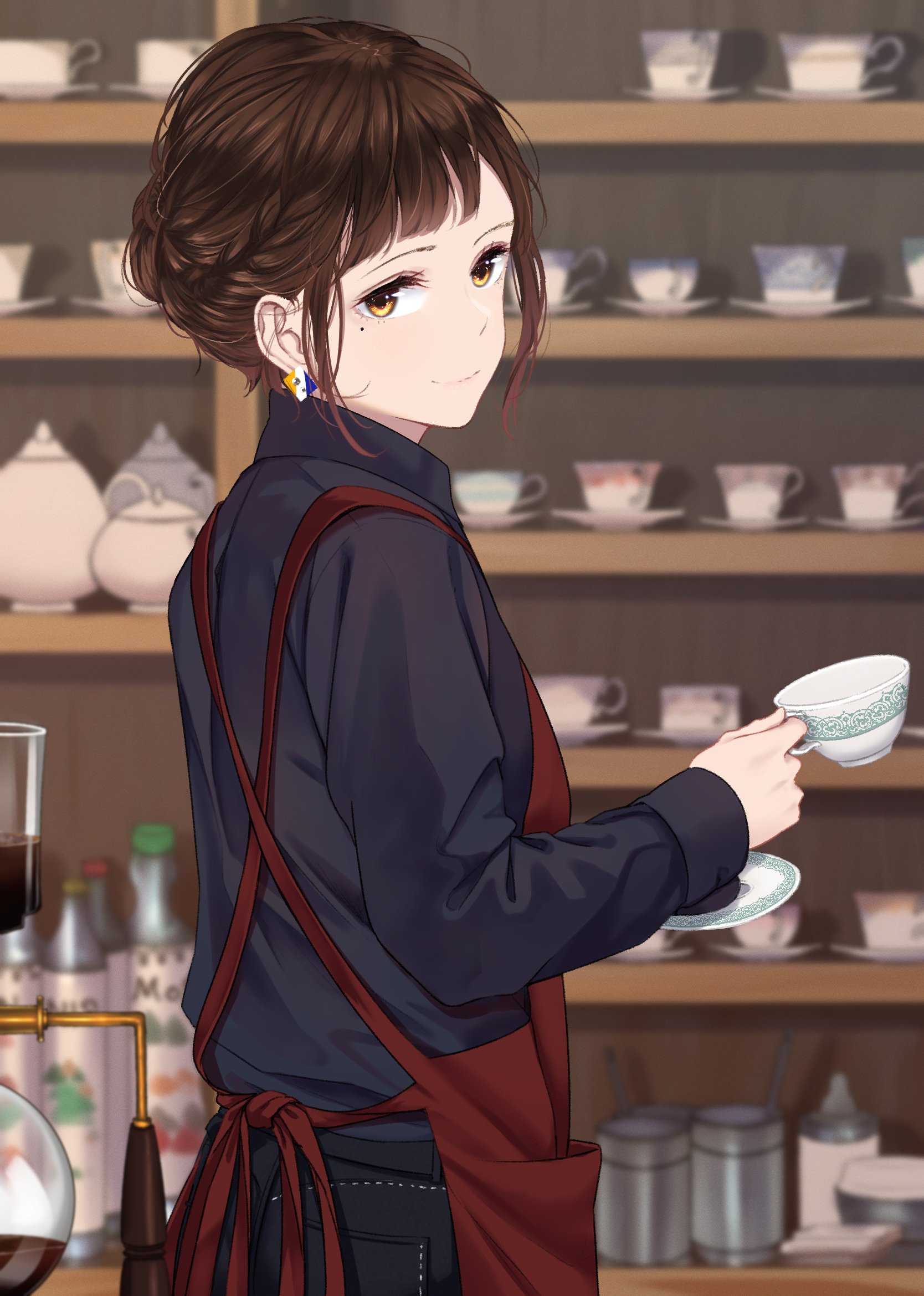At the tea house. [Original?] : r/awwnime
