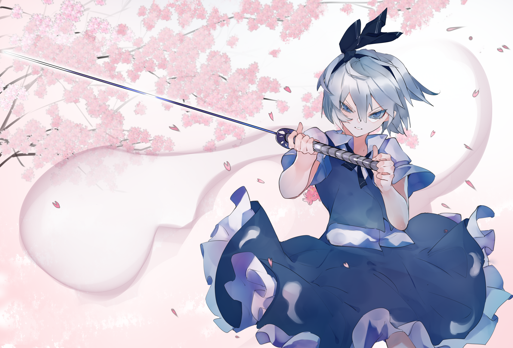 Cherry-blossom viewing [Youmu day] [by いくらうに] : r/TouhouArt
