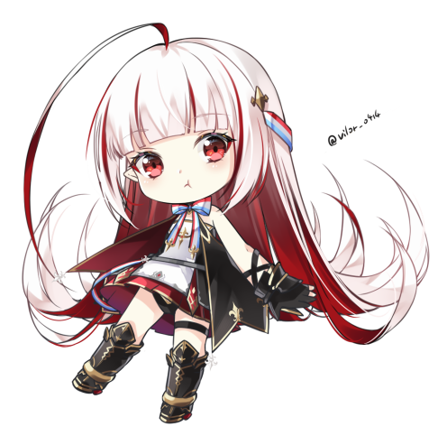 Adorable pouting chibi Vauquelin! [Official Artist] : r/AzureLane