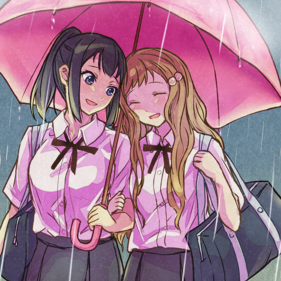 Umbrella sharing on your birthday. [Hibike! Euphonium: Welcome to Rikka ...