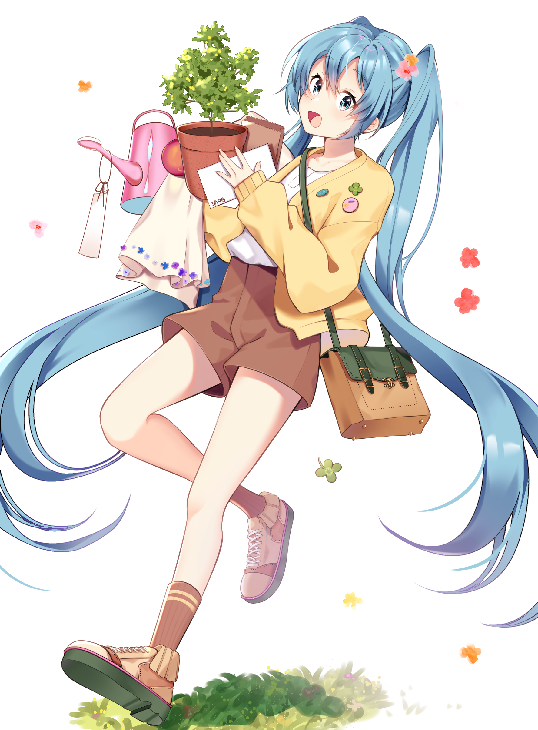 Spring has arrived and Miku is excited! [Vocaloid] : r/awwnime