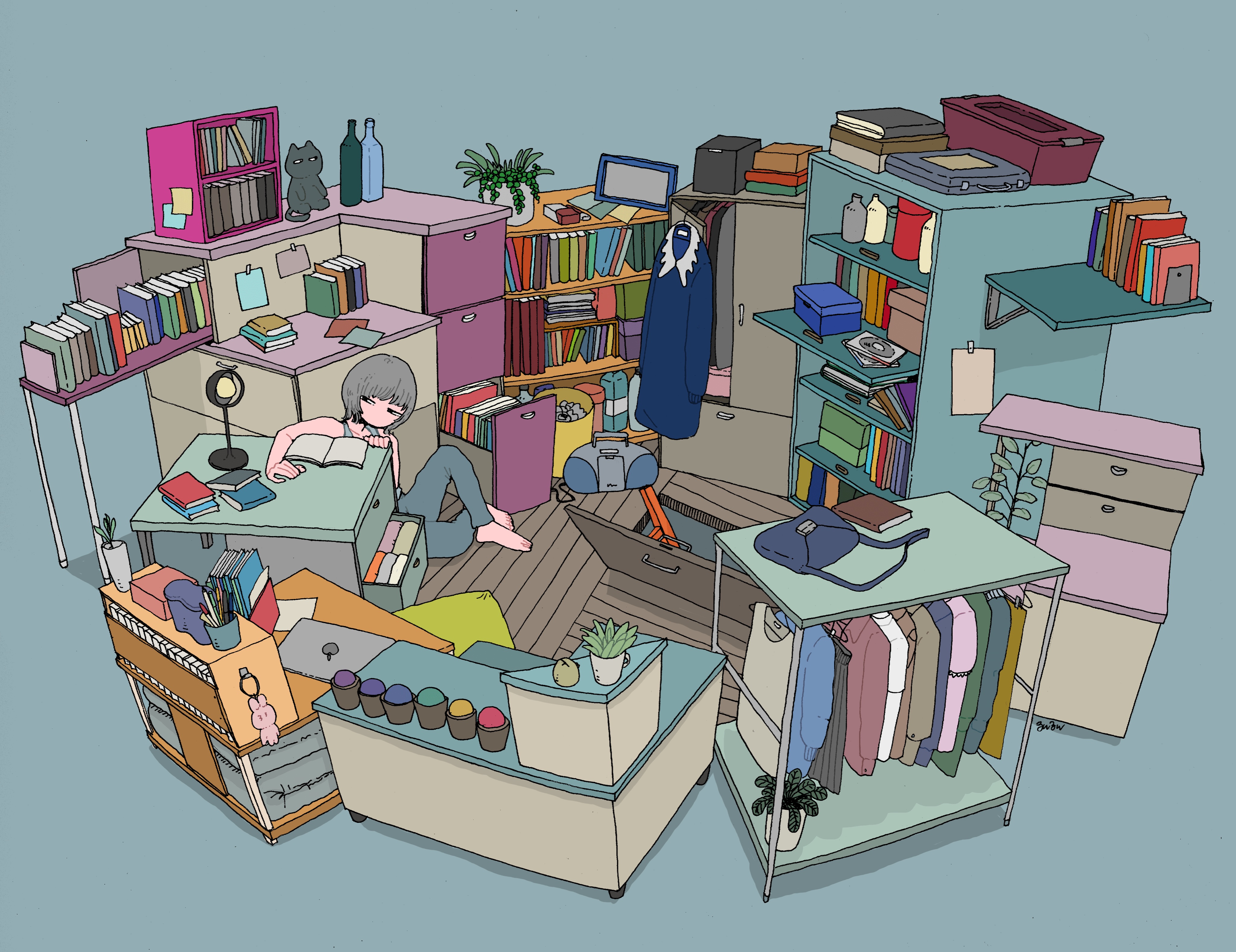 "Nest" by るんるん (@run___rurun) : r/ImaginarySliceOfLife