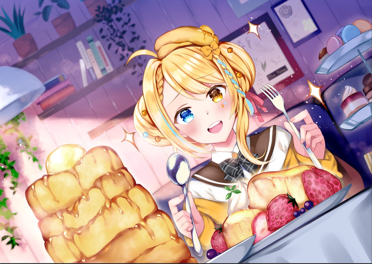 Loves pancakes. [VTuber Loco Lost] : r/awwnime