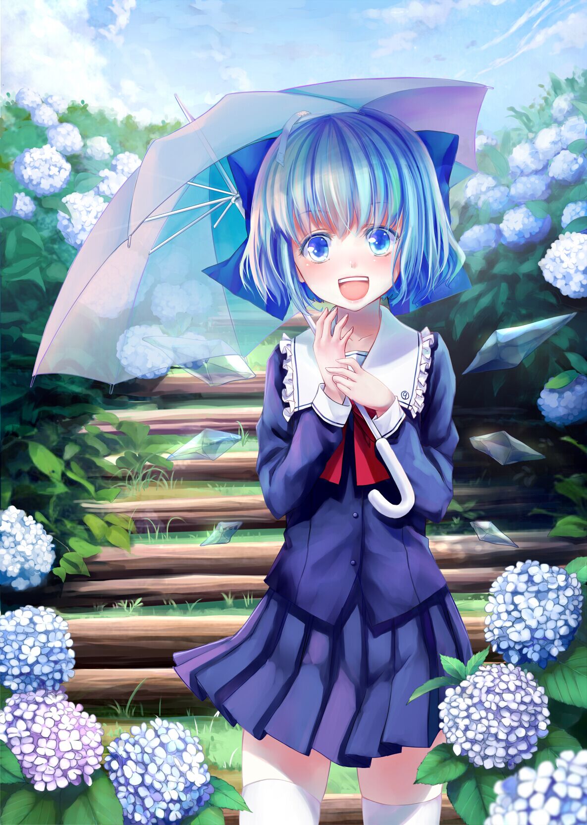 Cirno uniform. [Touhou] : r/awwnime