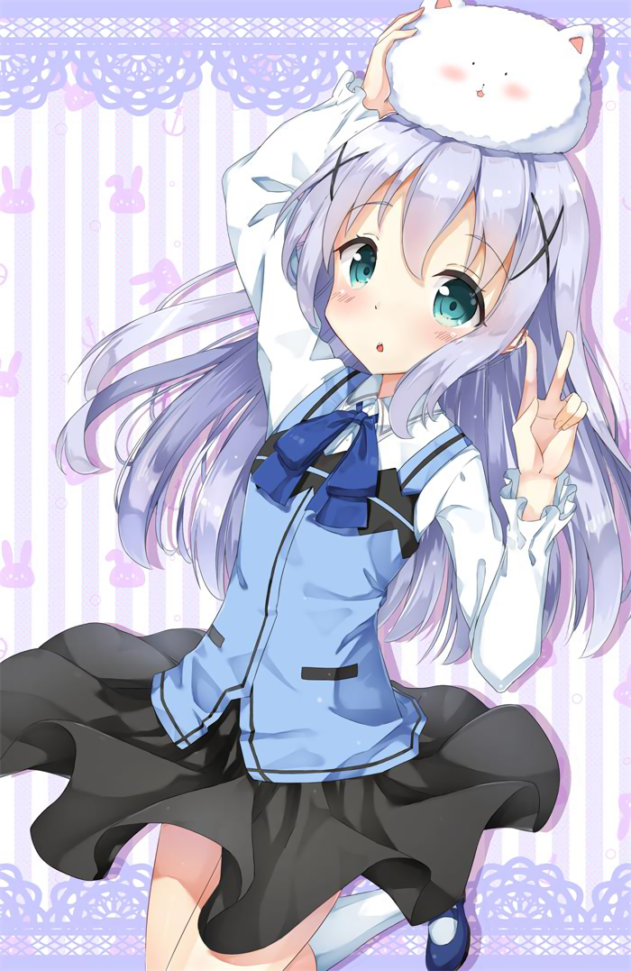 Chino and Tippy [Gochuumon wa Usagi Desu ka?] : r/awwnime