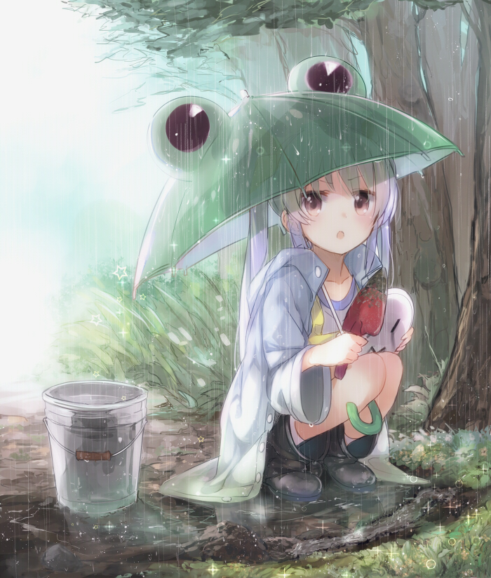 Ren-chon in the rain [Non non biyori] : r/awwnime