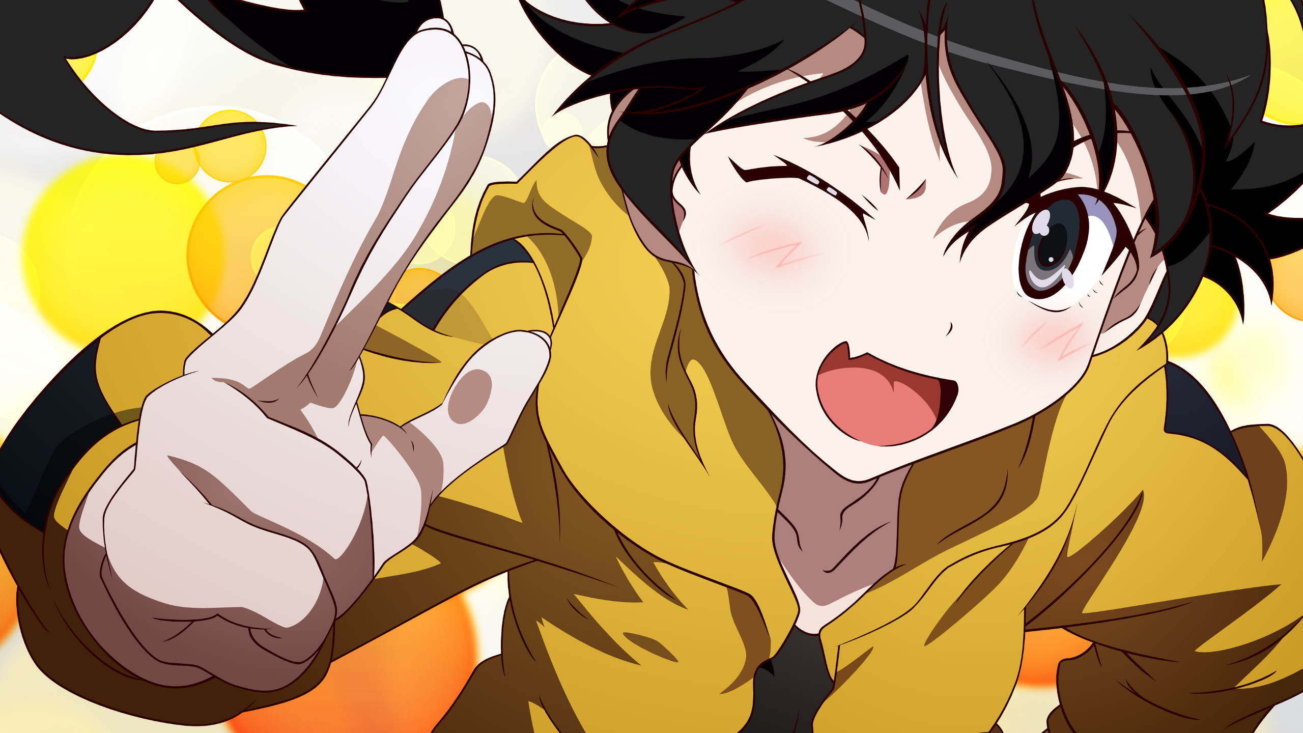 Araragi Karen, Fired Up! [Monogatari Series](2560x1440) : r/Animewallpaper