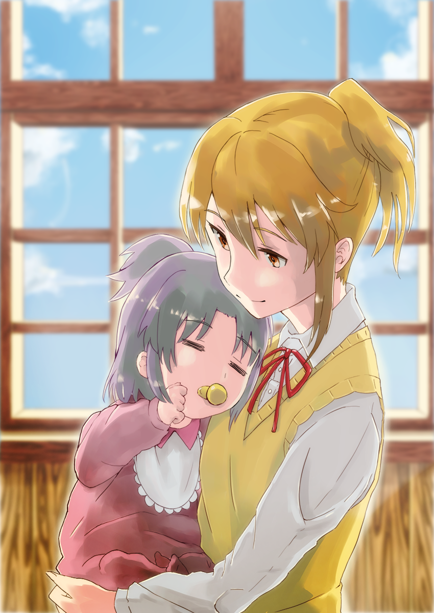 Sleepy baby Ren-chon [Non Non Biyori] : r/awwnime