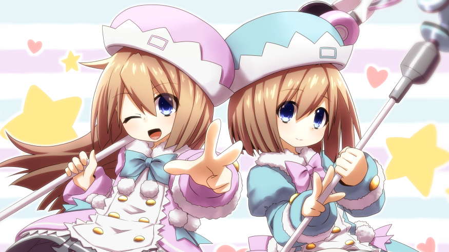 The twins of Lowee [Neptunia] : r/awwnime