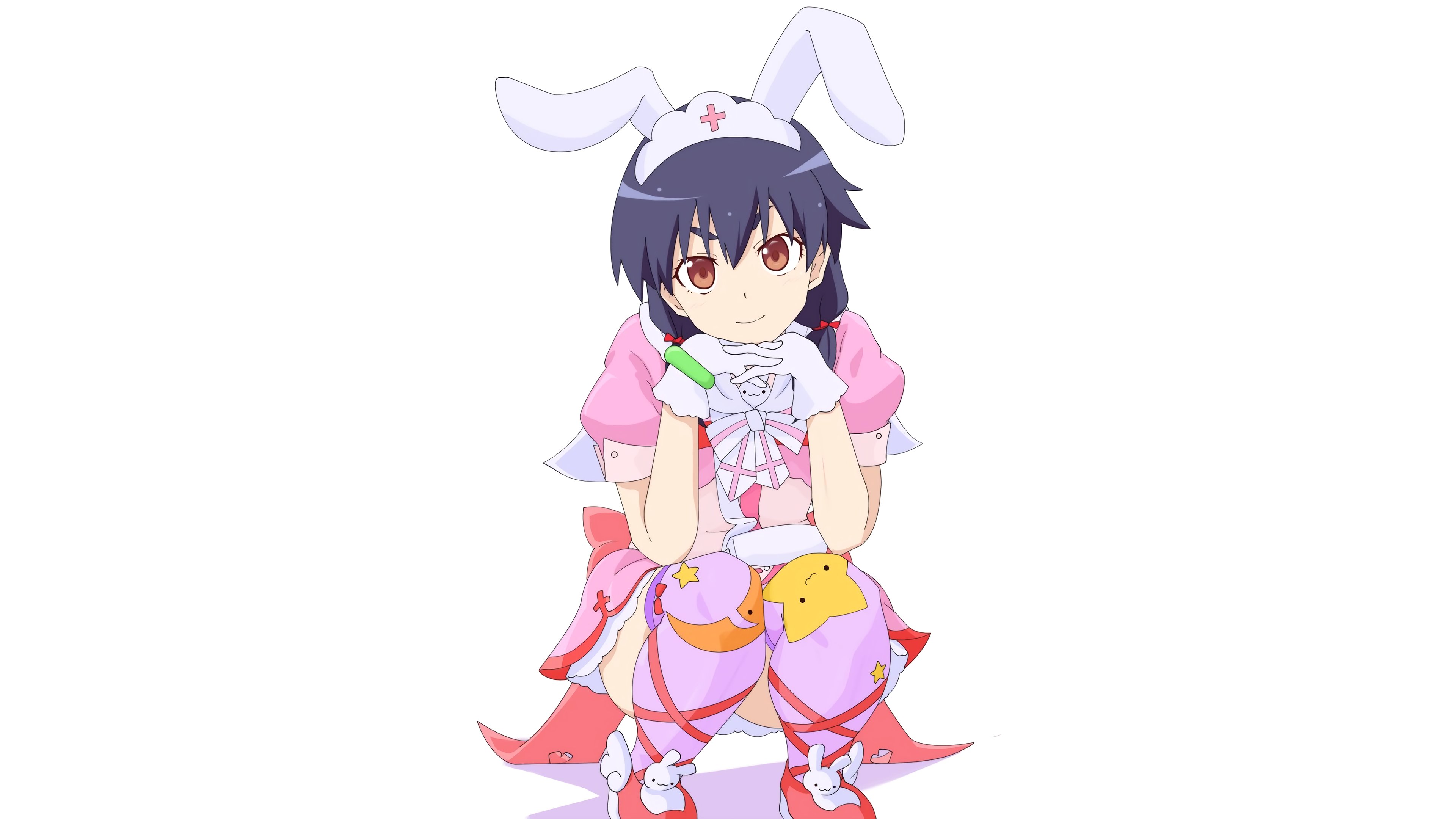 Suruga Nurse [Monogatari Series] (3840 x 2160) : r/Animewallpaper