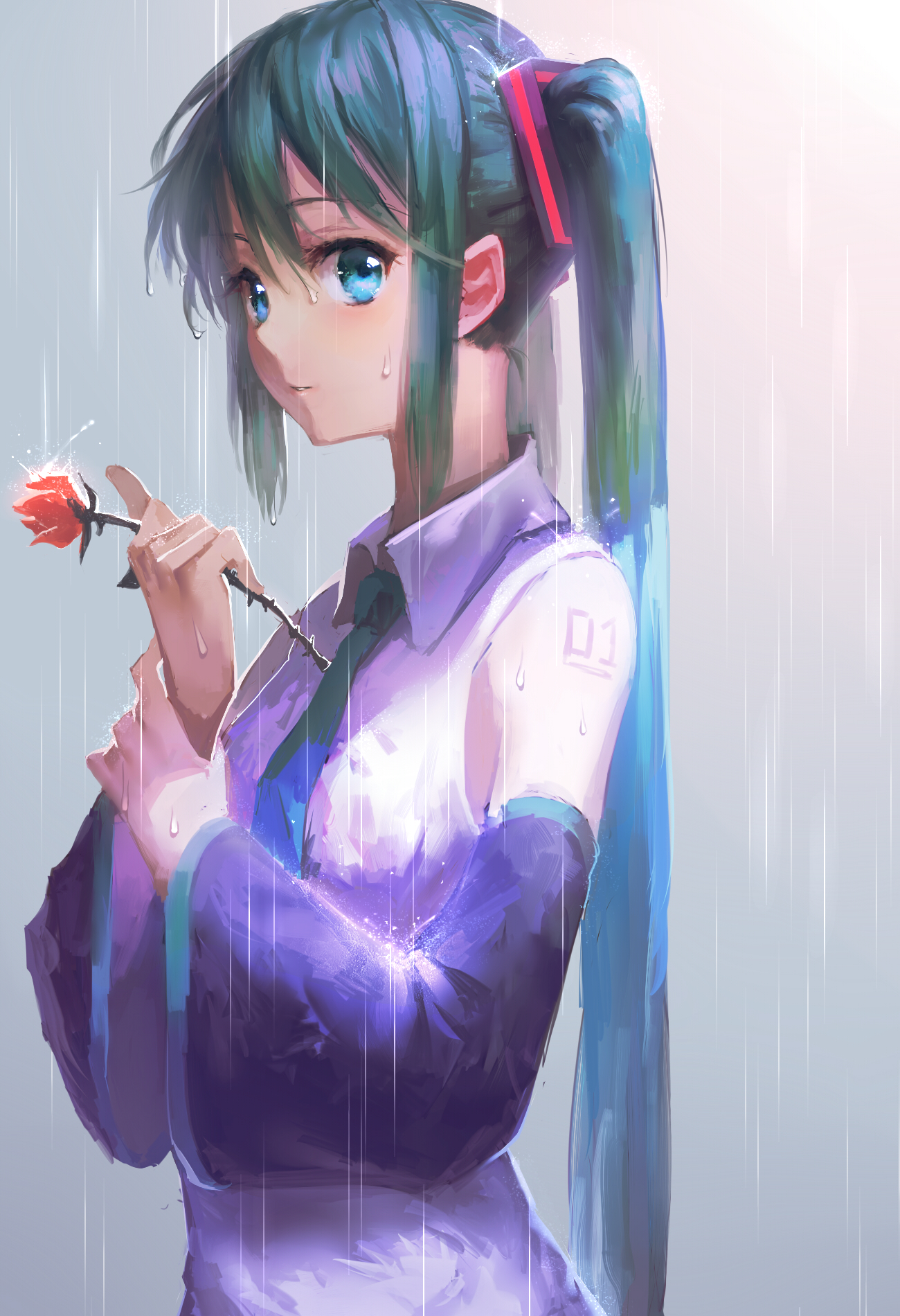 Caught in the Rain [Vocaloid] : r/awwnime