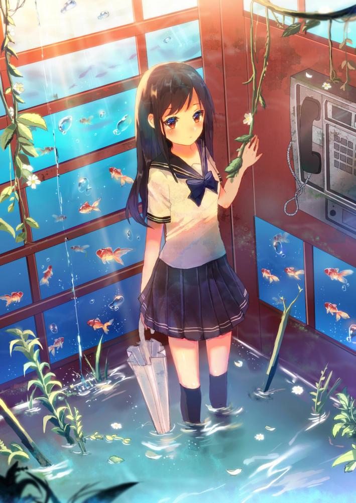 Stranded [Original] : r/awwnime