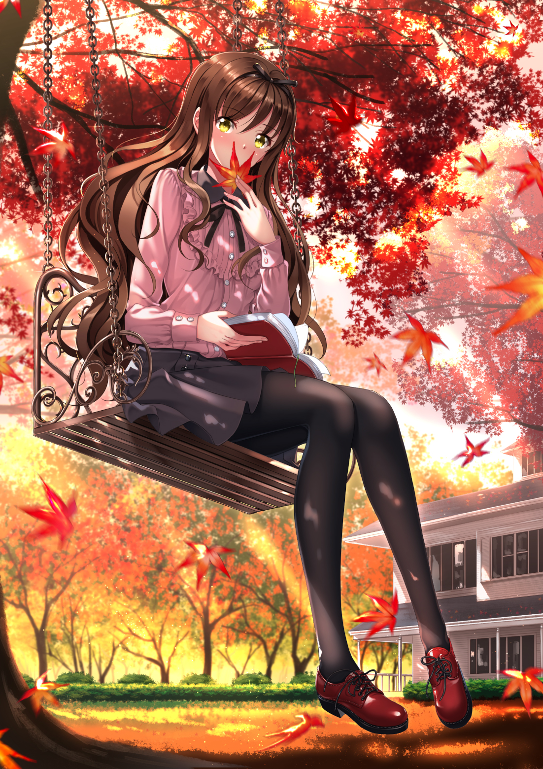 Autumn leaves [Original] : r/awwnime