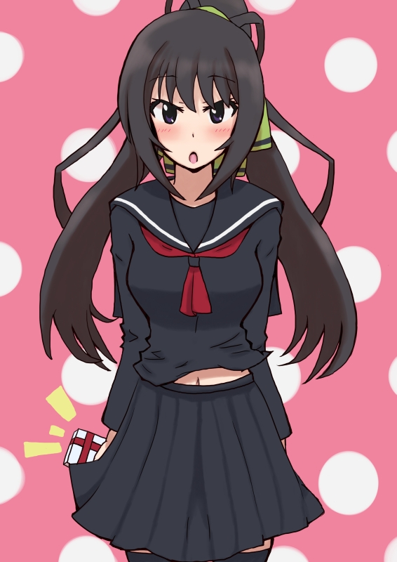 Because it was Valentine's, Houki-san wore a uniform. [Infinite Stratos ...