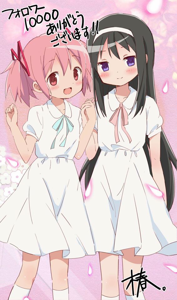 MadoHomu in white : r/MadokaMagica