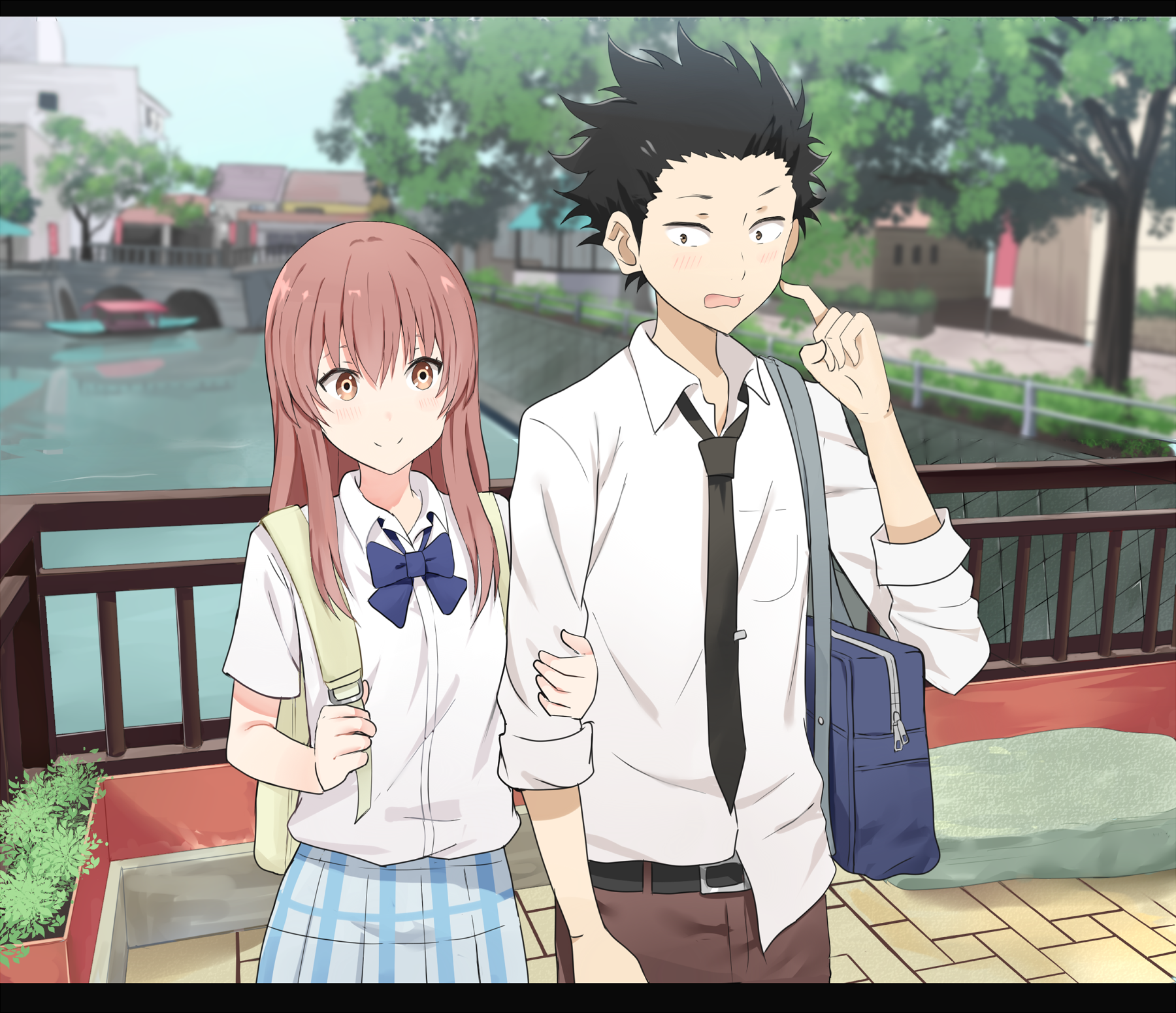 Shouko and Shouya. [Koe no Katachi] : r/awwnime