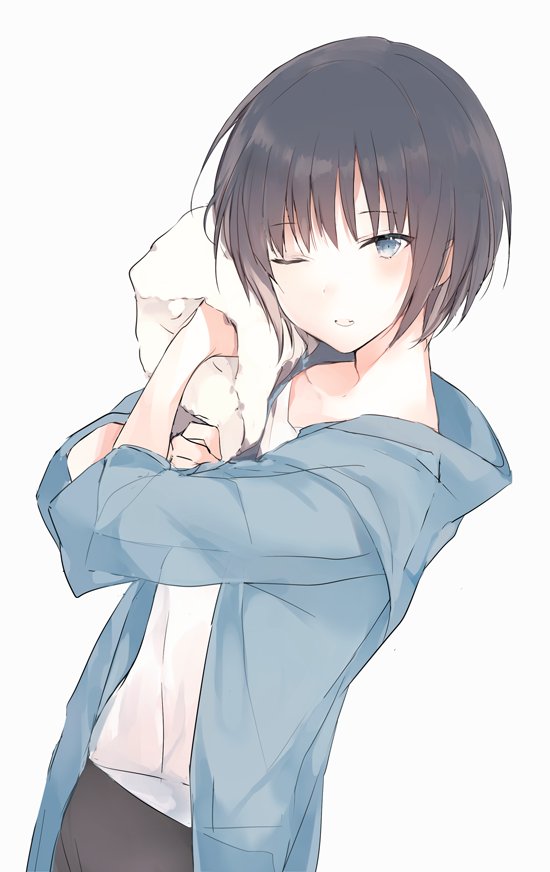 Drying Her Hair [Original] : r/awwnime