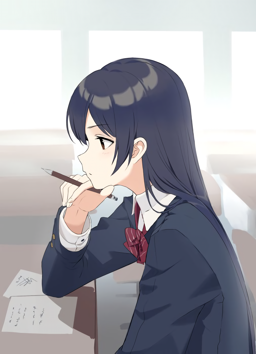 Pensive Umi. [Love Live! School Idol Project] : r/awwnime